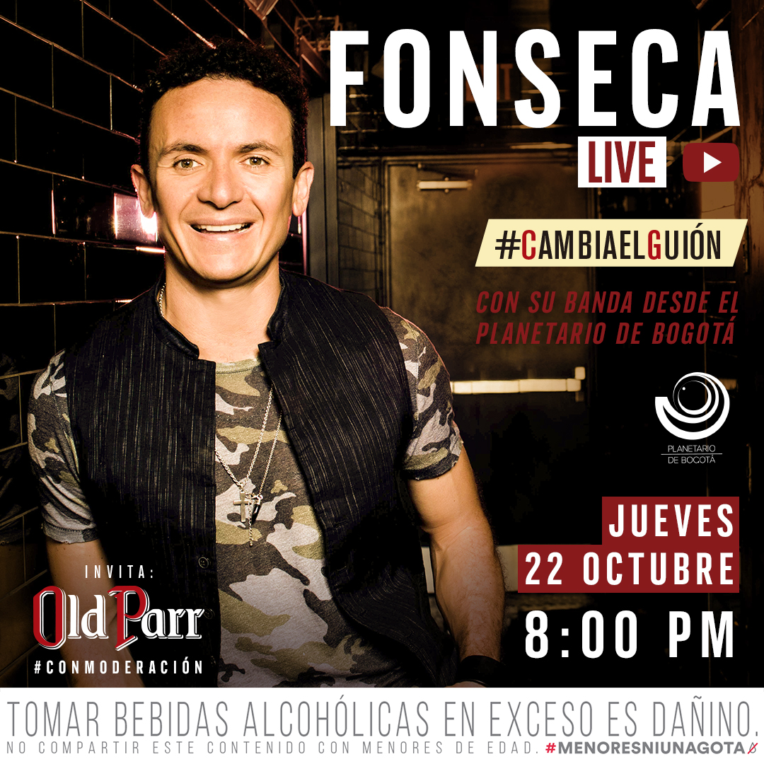 ‘Fonseca Live’ por primera vez desde el Planetario de Bogotá